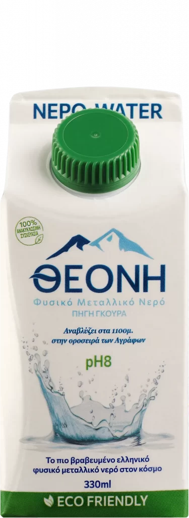 Φυσικό Μεταλλικό Νερό σε Χάρτινη Συσκευασία 330ml - ΘΕΟΝΗ